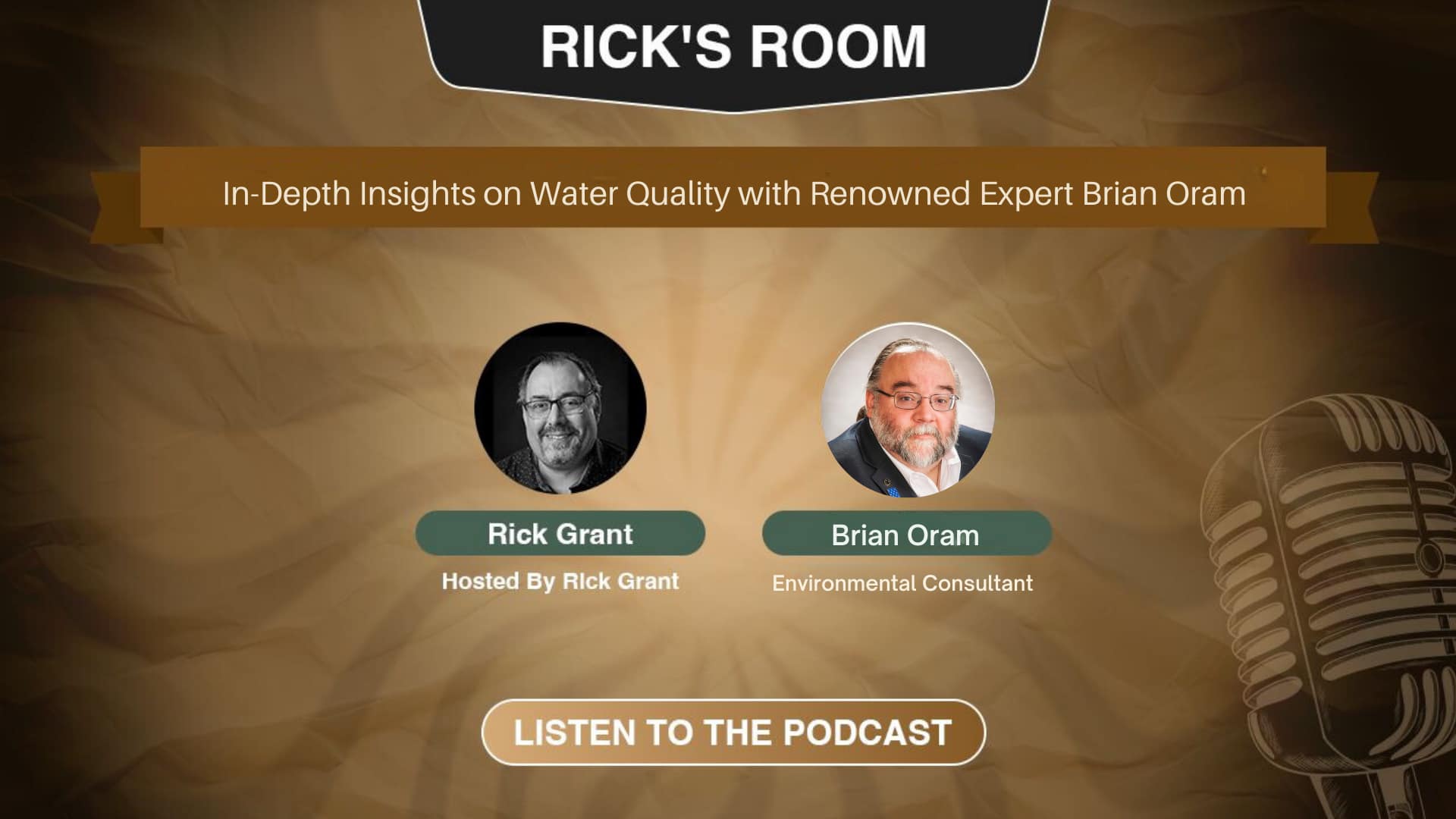 Brian Oram Talks Water Quality - RGA Public Relations